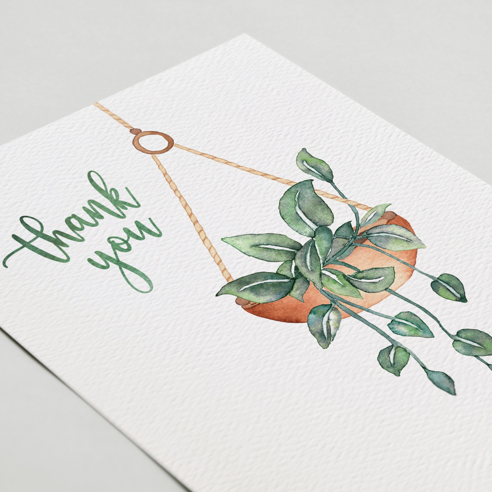 Plant Thank You Card Greenery Thank You Card Plant Parents - Etsy