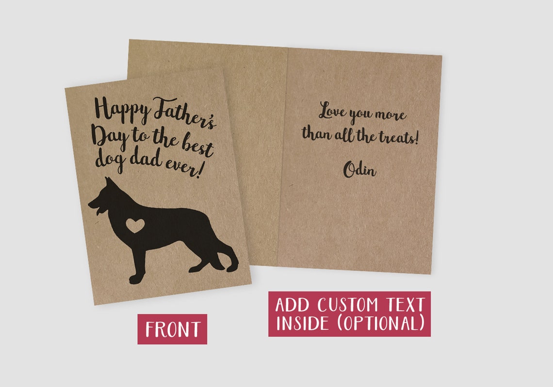 Dog Dad Father's Day Card for Dog Dad Happy - Etsy