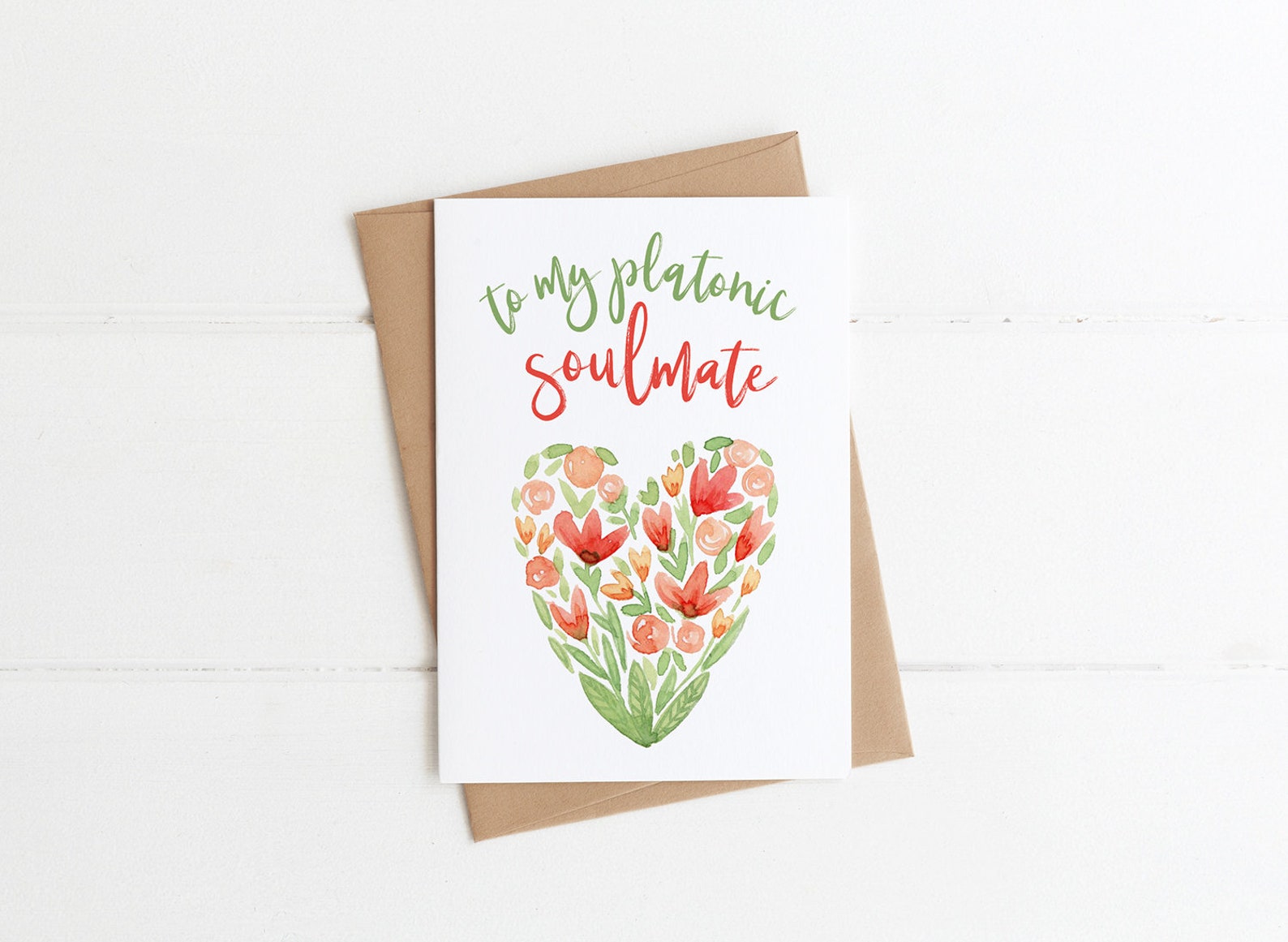 To My Platonic Soulmate Card for Best Friend Friend - Etsy