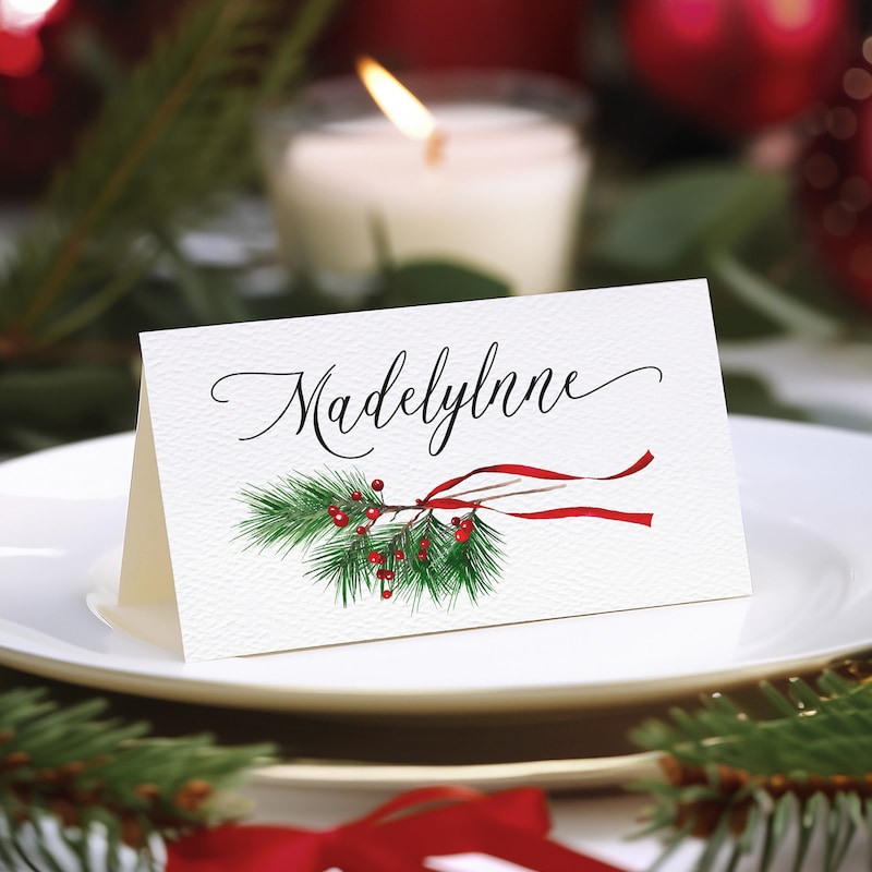 Christmas Placecards - Etsy