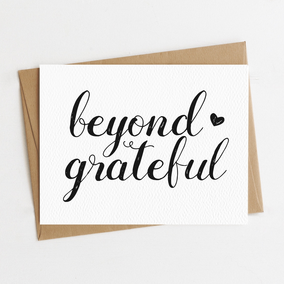 Beyond Grateful Card Thank You Card Elegant Thank You - Etsy