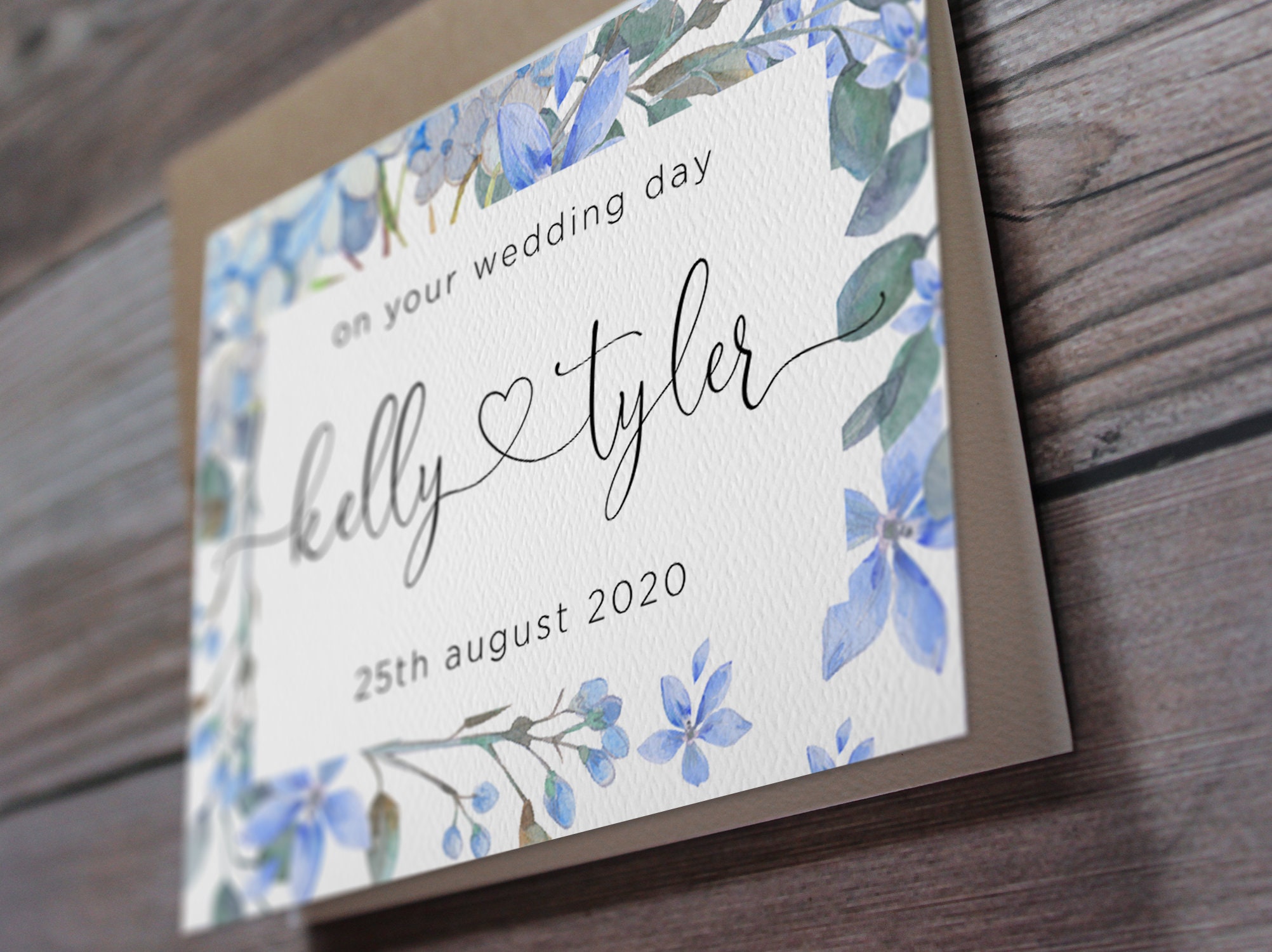 Personalized Wedding Card Custom Congratulations Wedding - Etsy