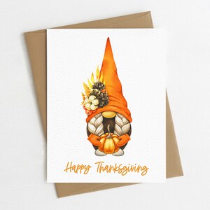 Personalized Fall Gnome Greeting Cards | Your Custom Text ...