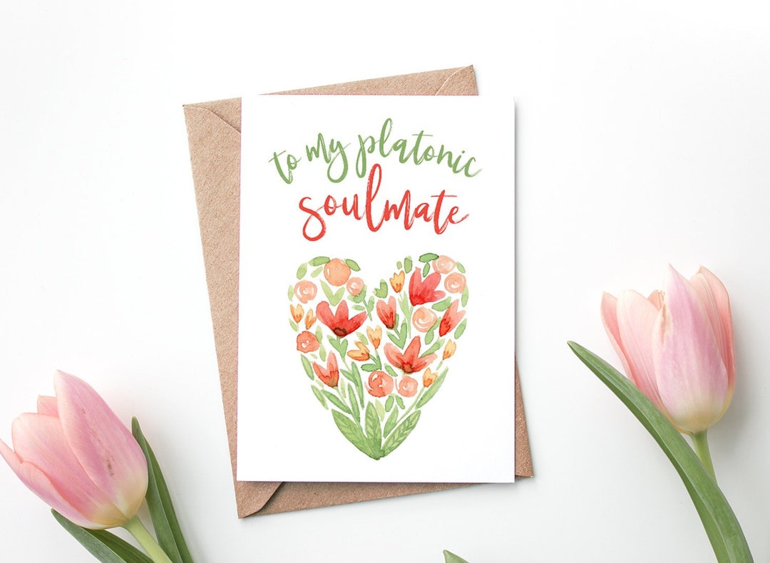 To My Platonic Soulmate | Card for Best Friend | Friend Birthday Card ...