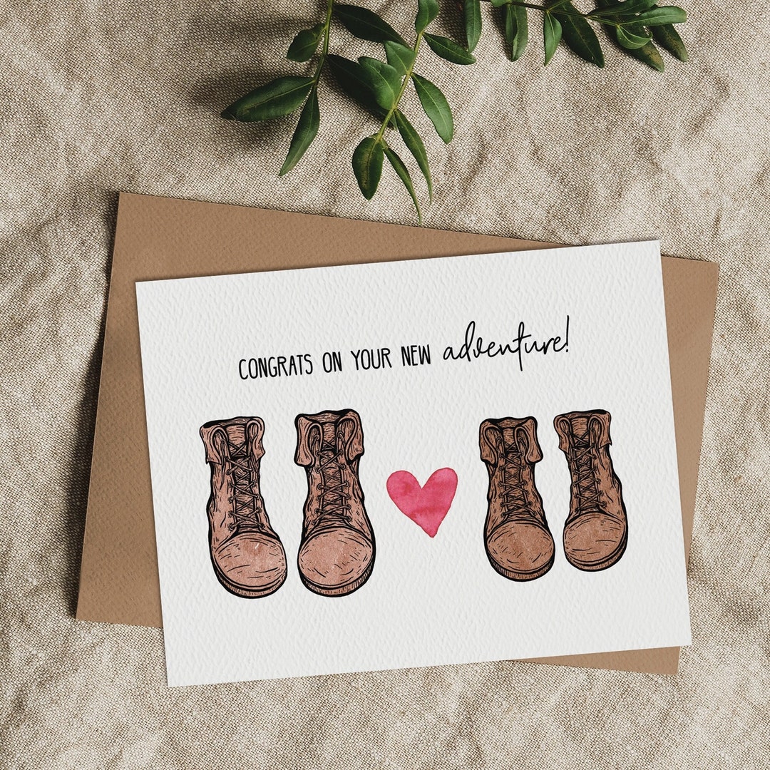 Card for Couple | Congrats on Your New Adventure | Wedding or ...