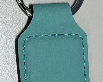 Laserable Leatherette Oval Keychain Glowforge Supplies - Etsy