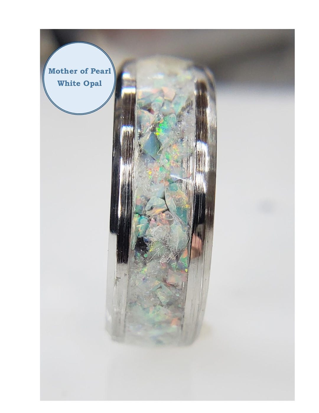 White Opal & Mother of Pearl 