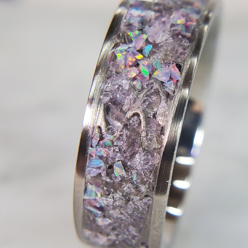 Opal Amethyst Ring - Etsy
