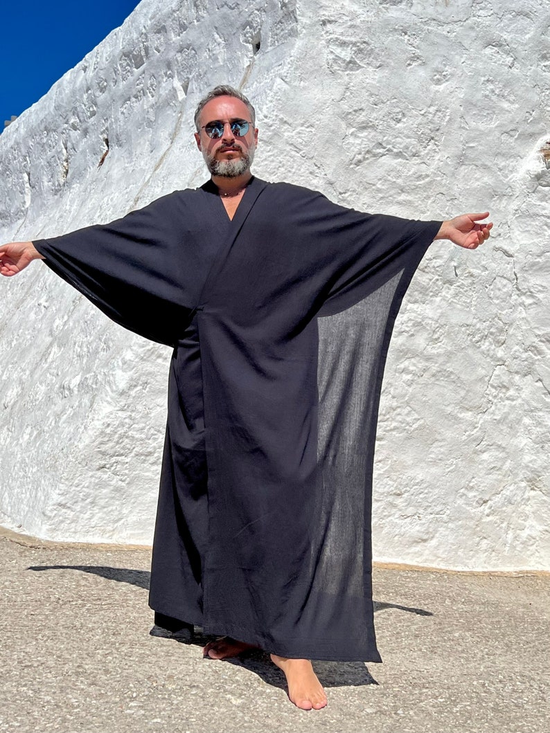Mens Cotton Gauze Caftan, Roman Style Festival Robe - Etsy
