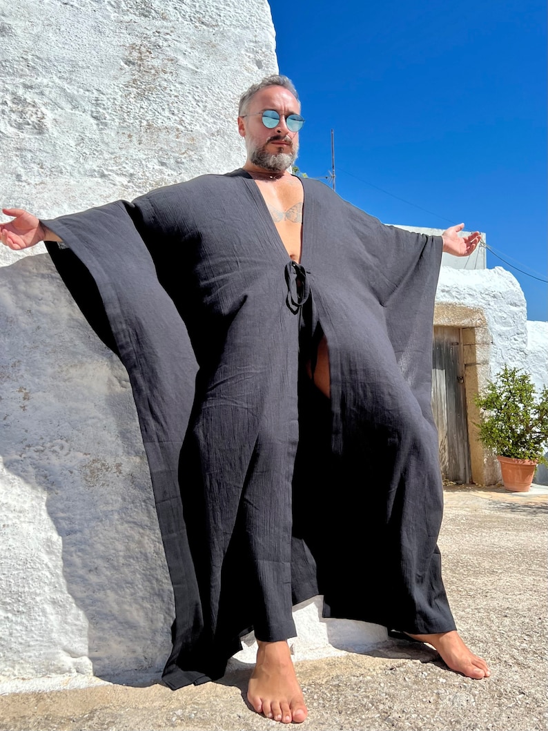 Mens Cotton Gauze Caftan Robe Caftan for Men Kaftan - Etsy