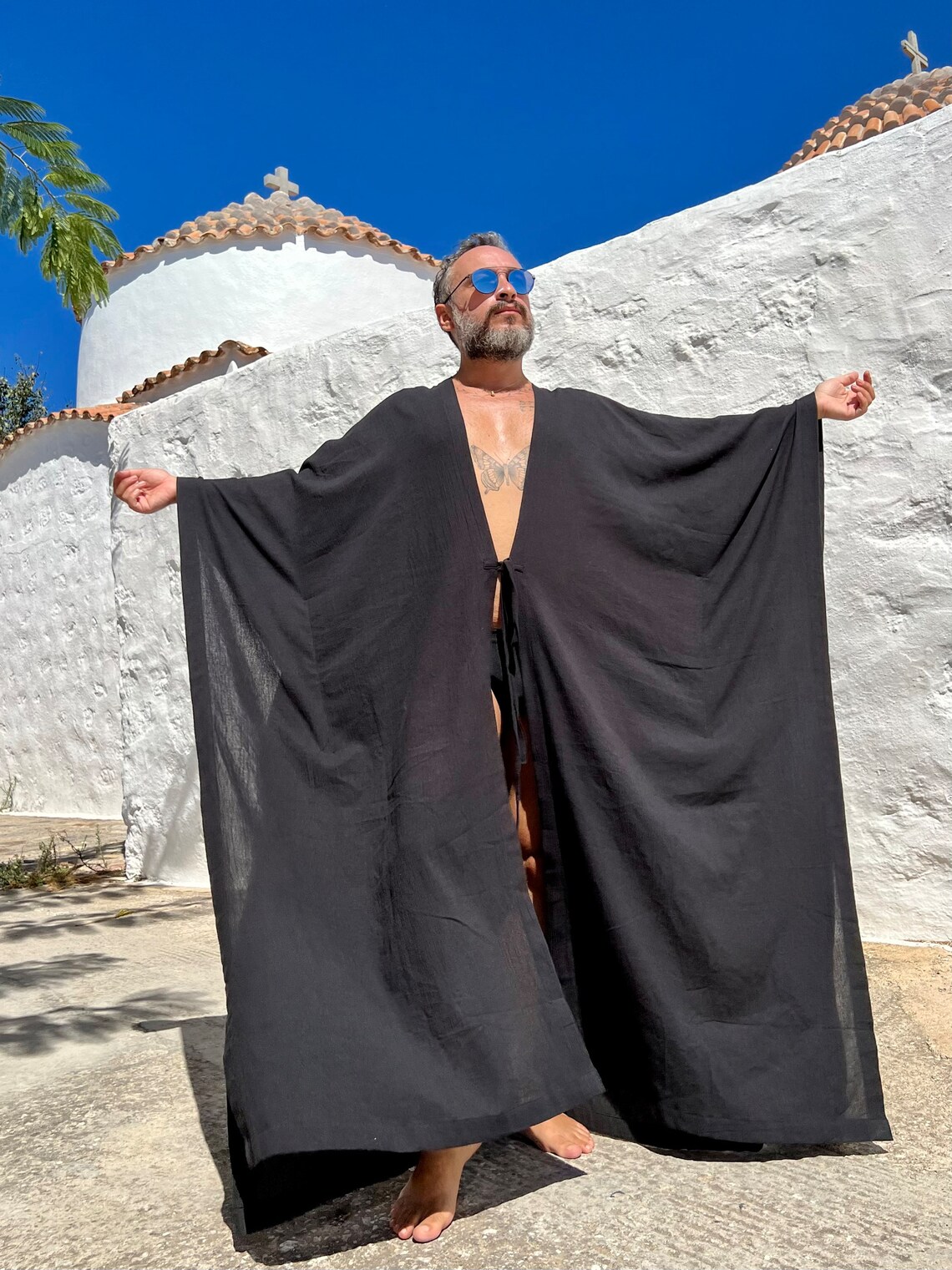 Mens Cotton Gauze Caftan Robe Caftan for Men Kaftan - Etsy