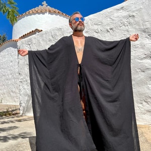 Mens Cotton Gauze Caftan , Robe Caftan for Men, Kaftan Festival ...