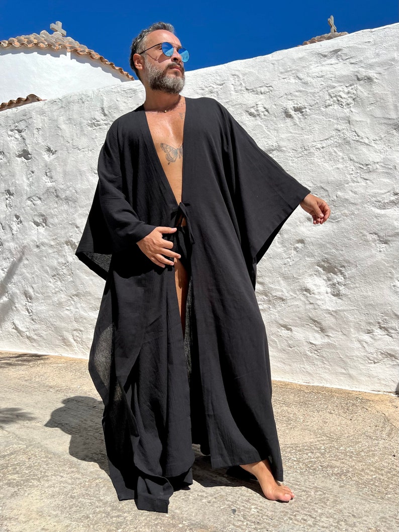 Mens Cotton Gauze Caftan Robe Caftan for Men Kaftan - Etsy