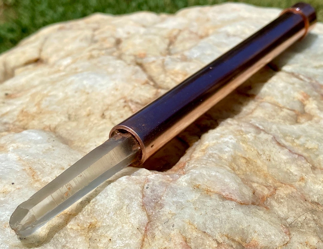 Energy Wand Copper Wand Lemurian Quartz Crystal Healing Energy Tool - Etsy