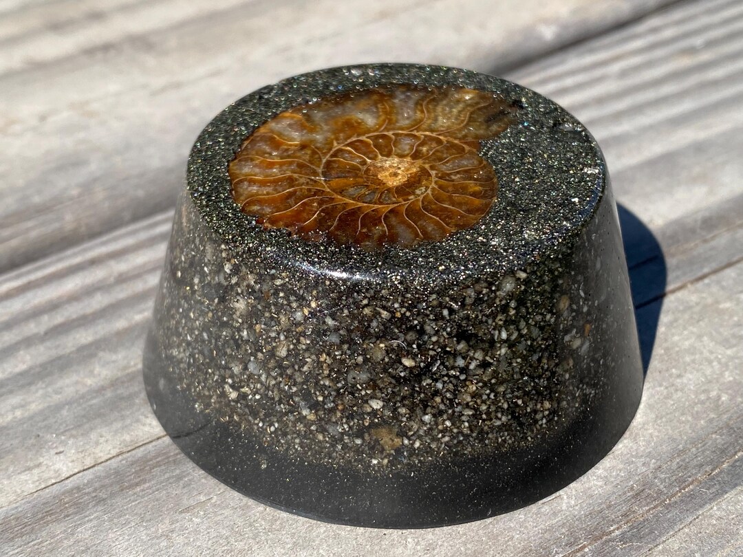 Ammonite Orgone Energy Tower Buster EMF Protection Orgonite - Etsy