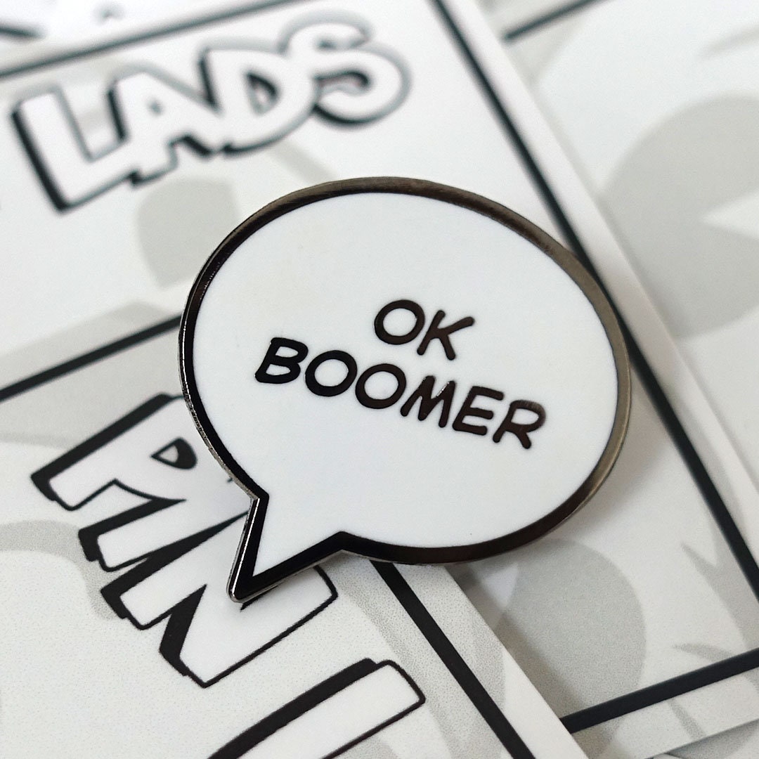 Ok Boomer Hard Enamel Pin - Etsy