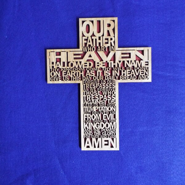 Lords Prayer Cross - Etsy