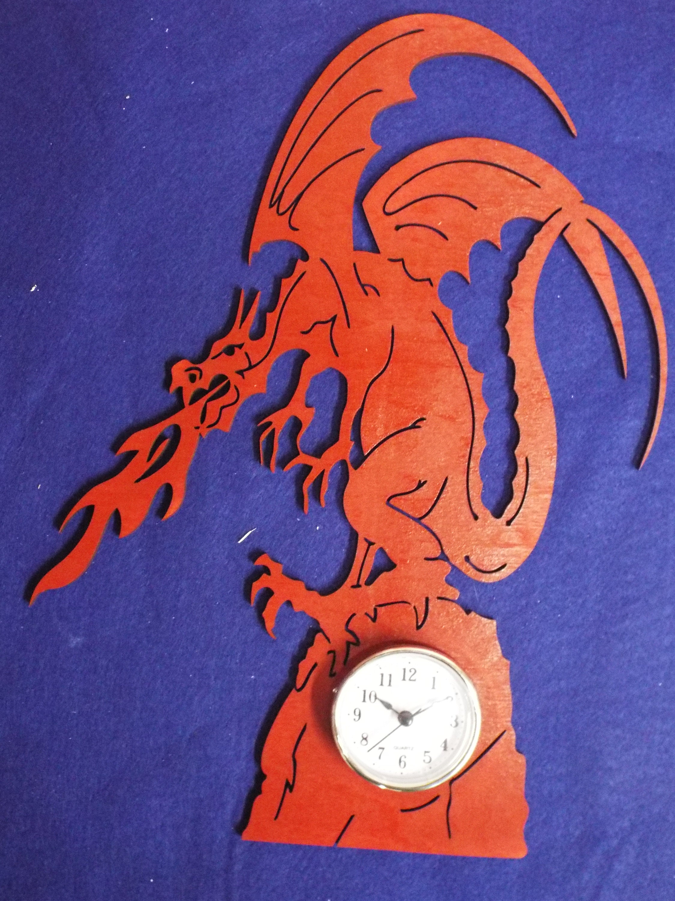 Dragon Clock With a 2 1/2 Inch Quartz Movement - Etsy