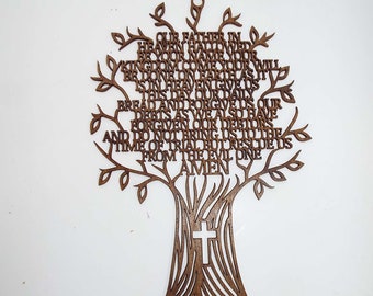 Lords Prayer Tree - Etsy