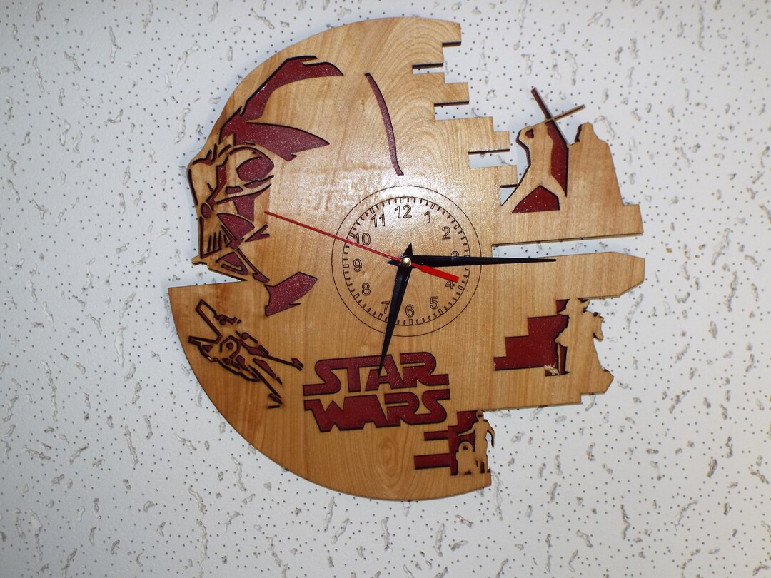 Laser Cut Star Wars Clock - Etsy