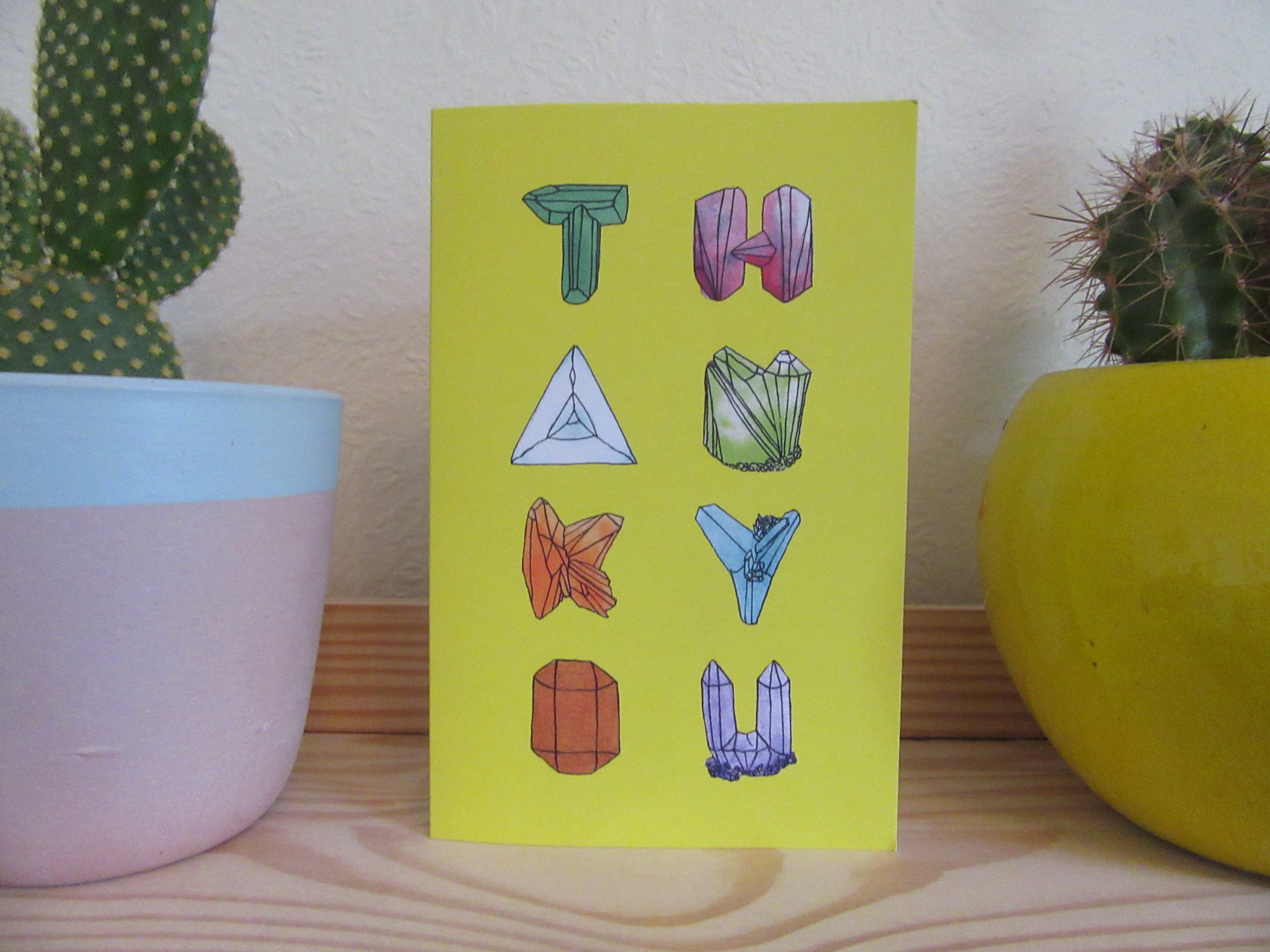 Geological Thank You Card - Etsy UK