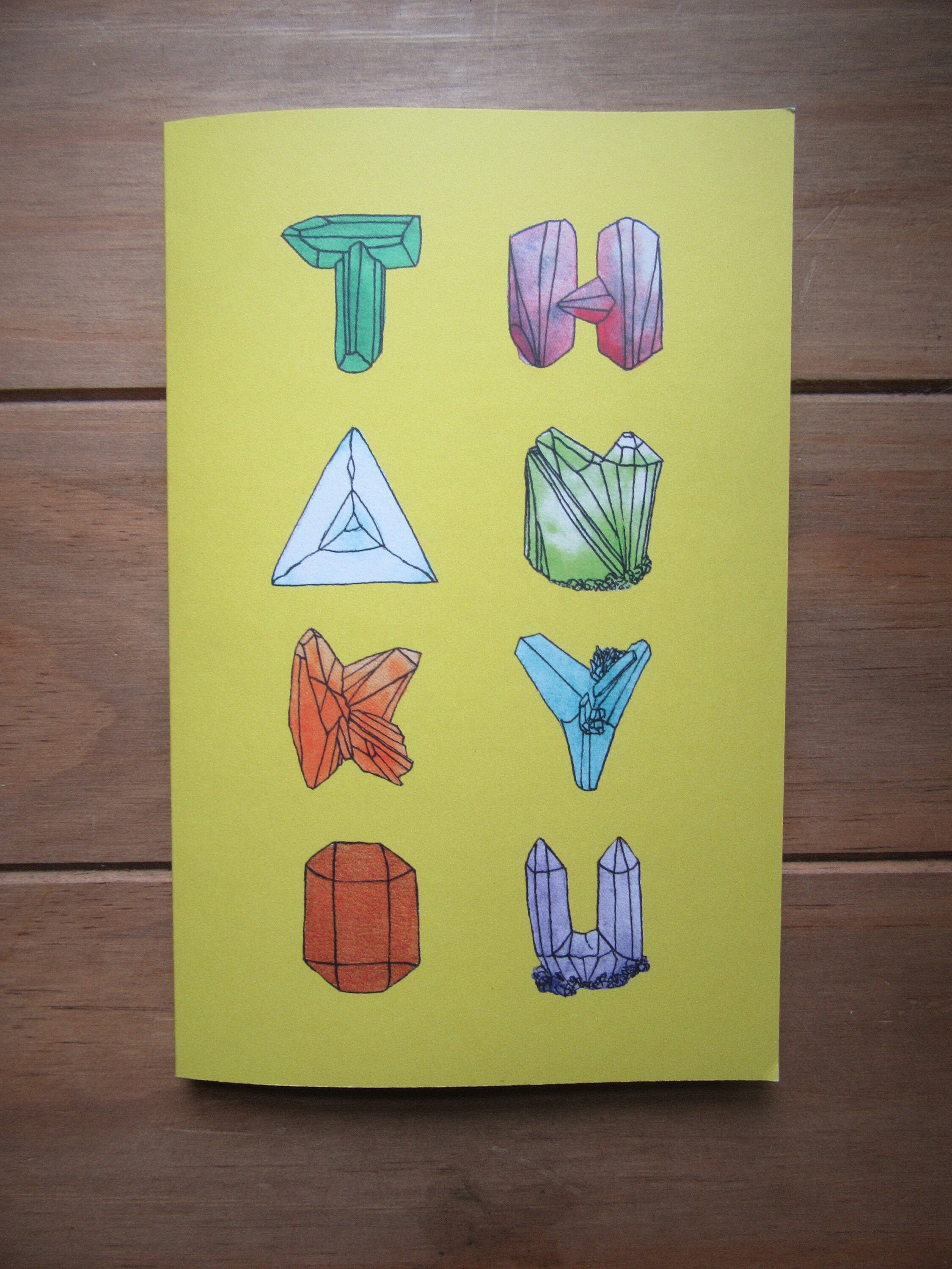 Geological Thank You Card - Etsy Hong Kong
