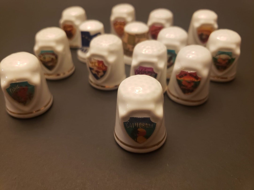 Ceramic Thimbles of Various States Lot of 14 - Etsy