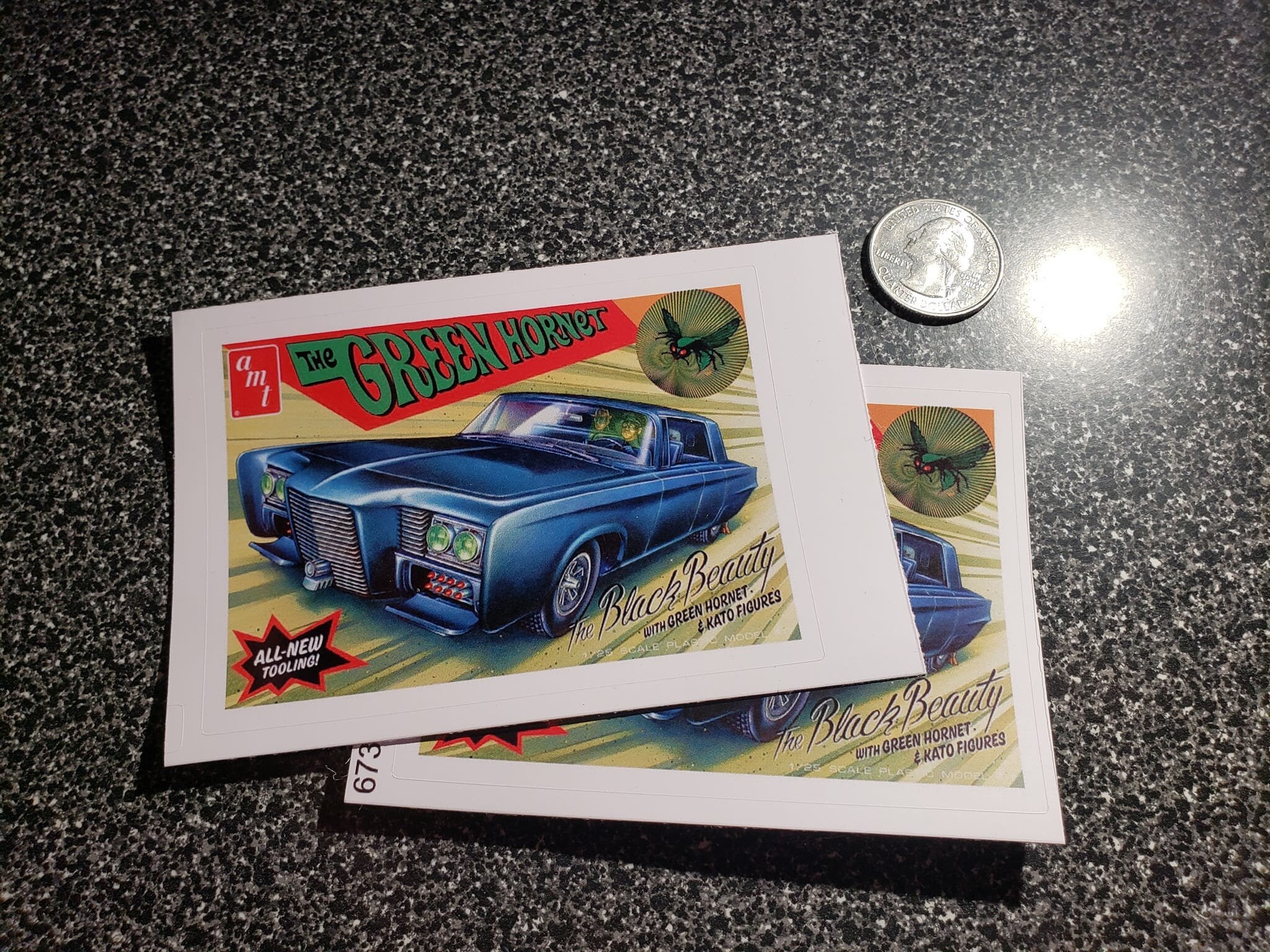 ONE -AMT- Dean Jeffries the Green Hornet Black Beauty Vinyl Sticker - Etsy