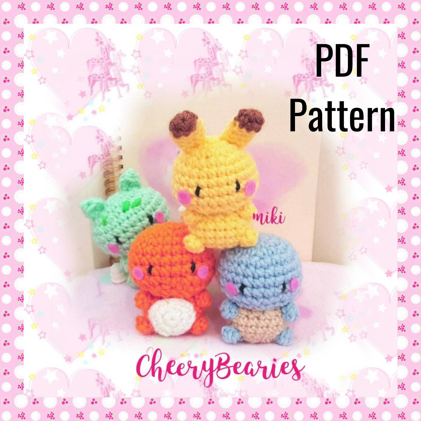 cute pokemon crochet pokeball amigurumi plush heart crochet pattern ...