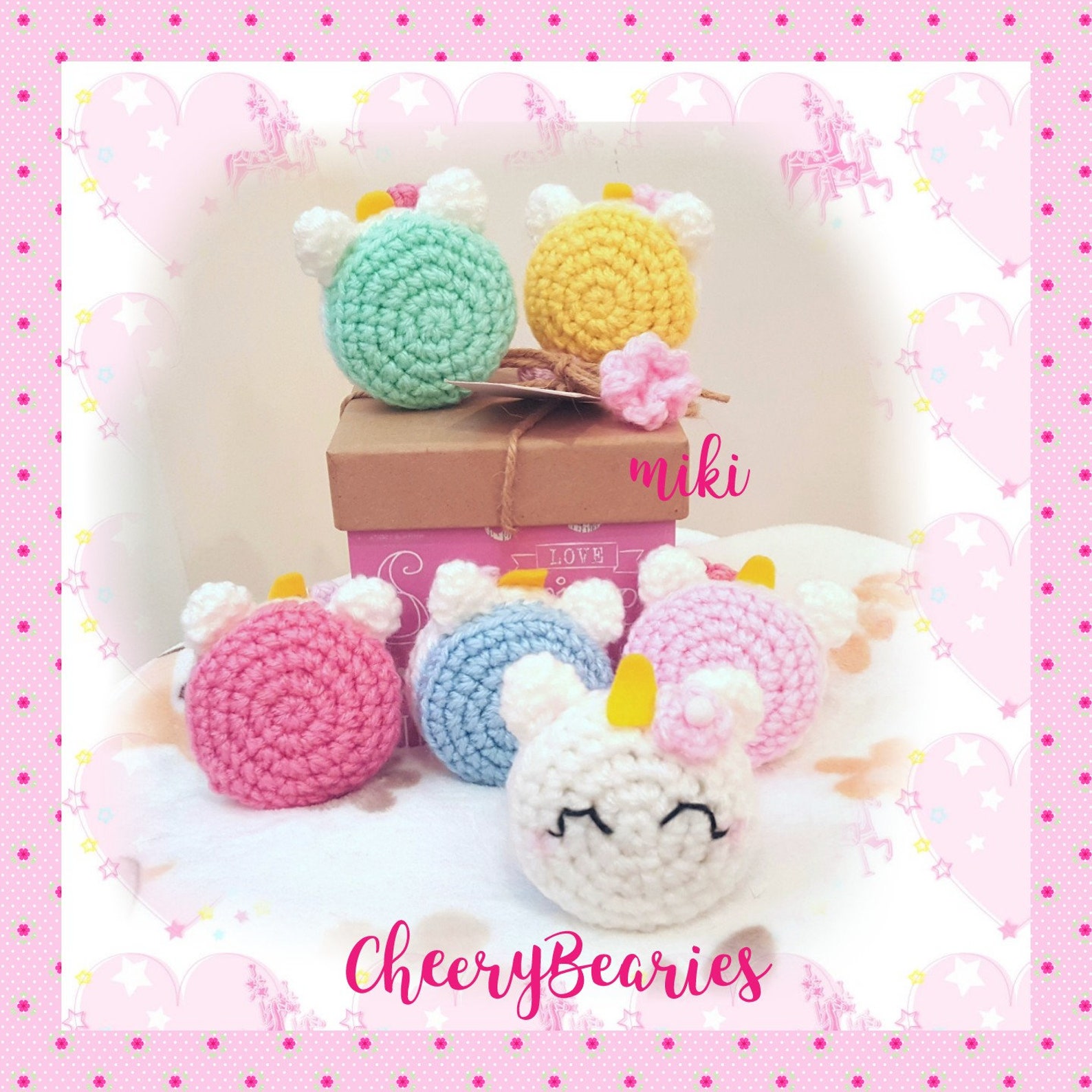 PDF Pattern Unicorn Macaron Plush Cute Crochet Macaron - Etsy