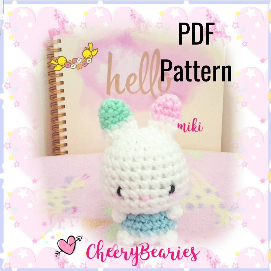 PDF Pattern Patchwork Bunny Plush Amigurumi Bunny Cute - Etsy