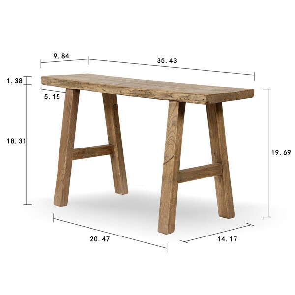 Long Rustic Wood Bench - Etsy