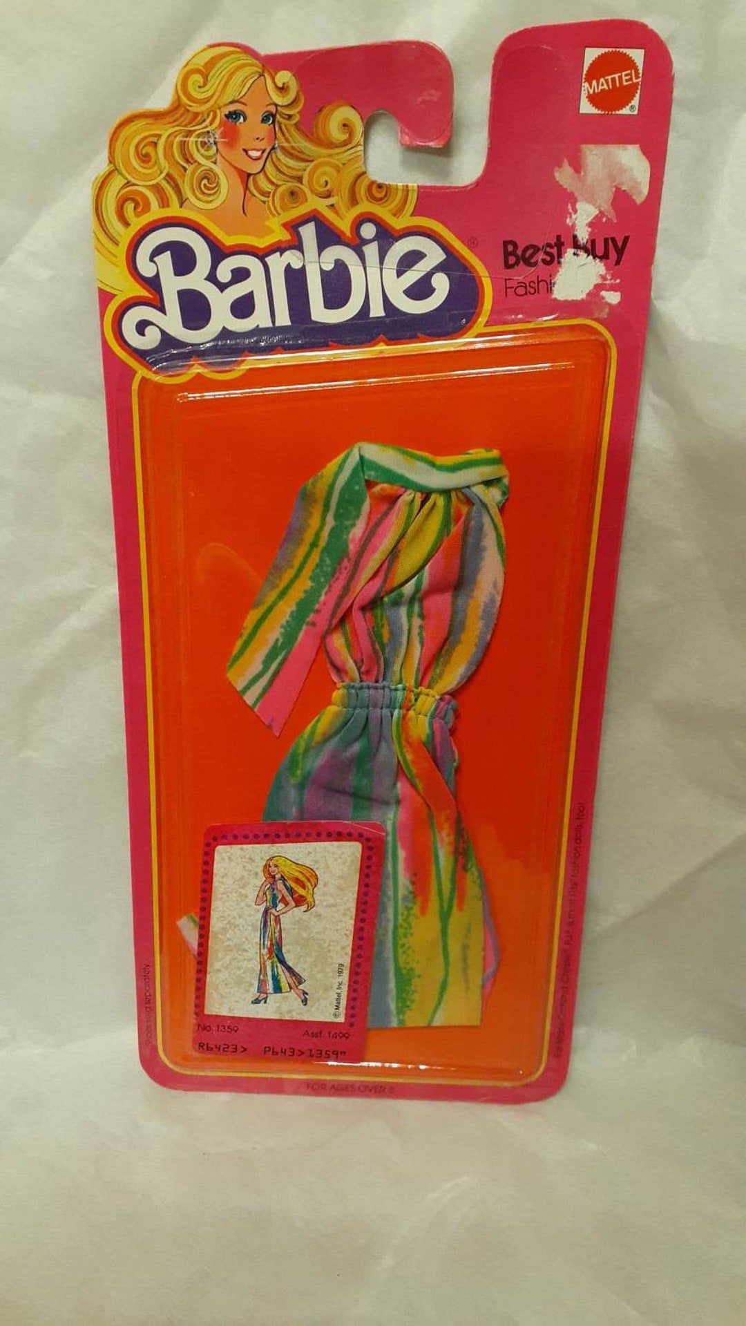 Mod Era 1978 Barbie Doll Best Buy Fashions 1359 Long Halter Top Dress ...
