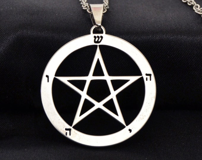 Star of the Pentagrammaton With Divine Hebrew Letters - Etsy