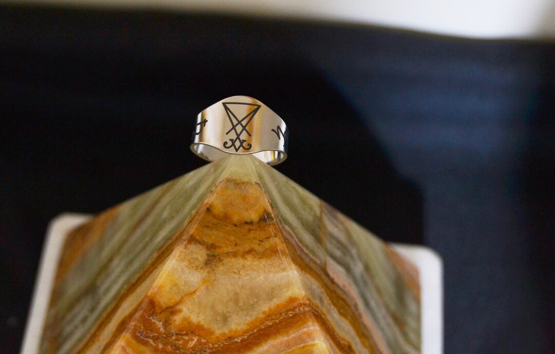 Lucifer Ring in Silver Color Stainless Steel - Etsy