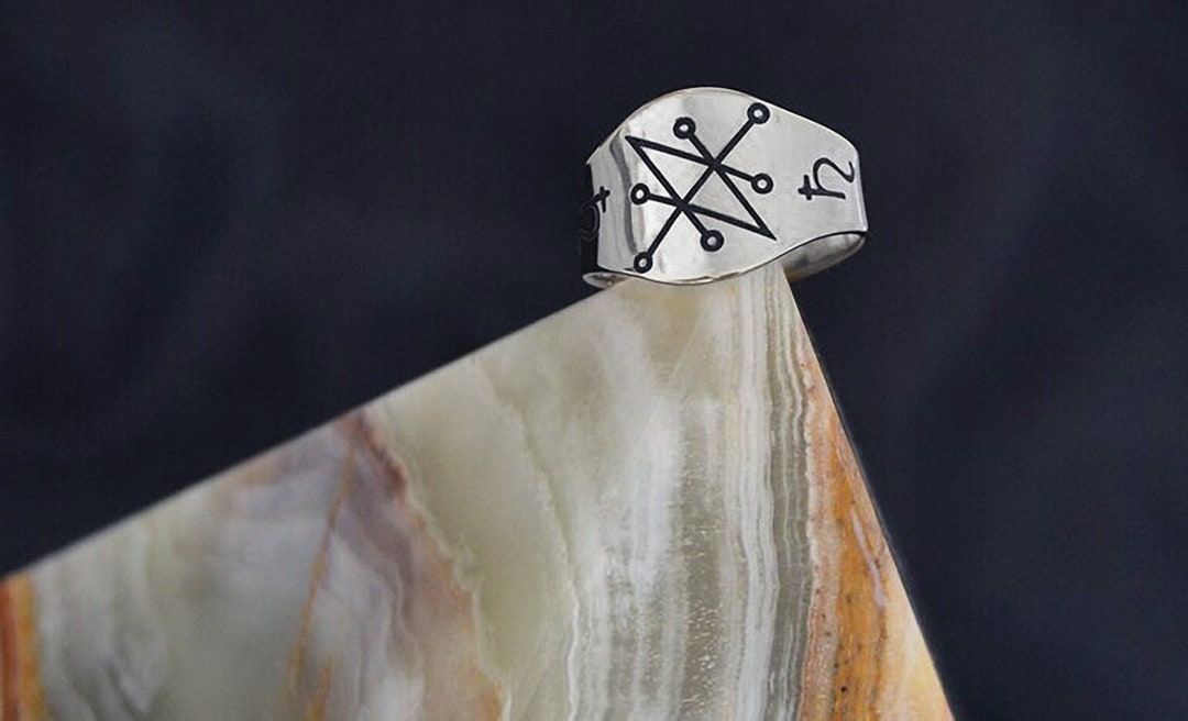 AZAZEL Ring in Very High Quality Stainless Steel With Shiny Satin ...