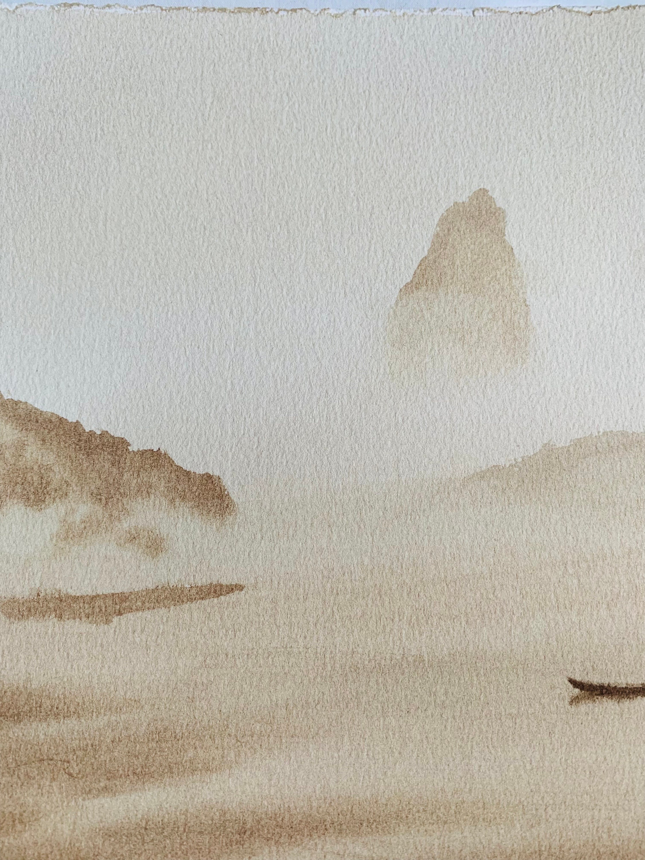 16x9 Inch Handpainted/original Watercolor Painting on Thick Cotton ...