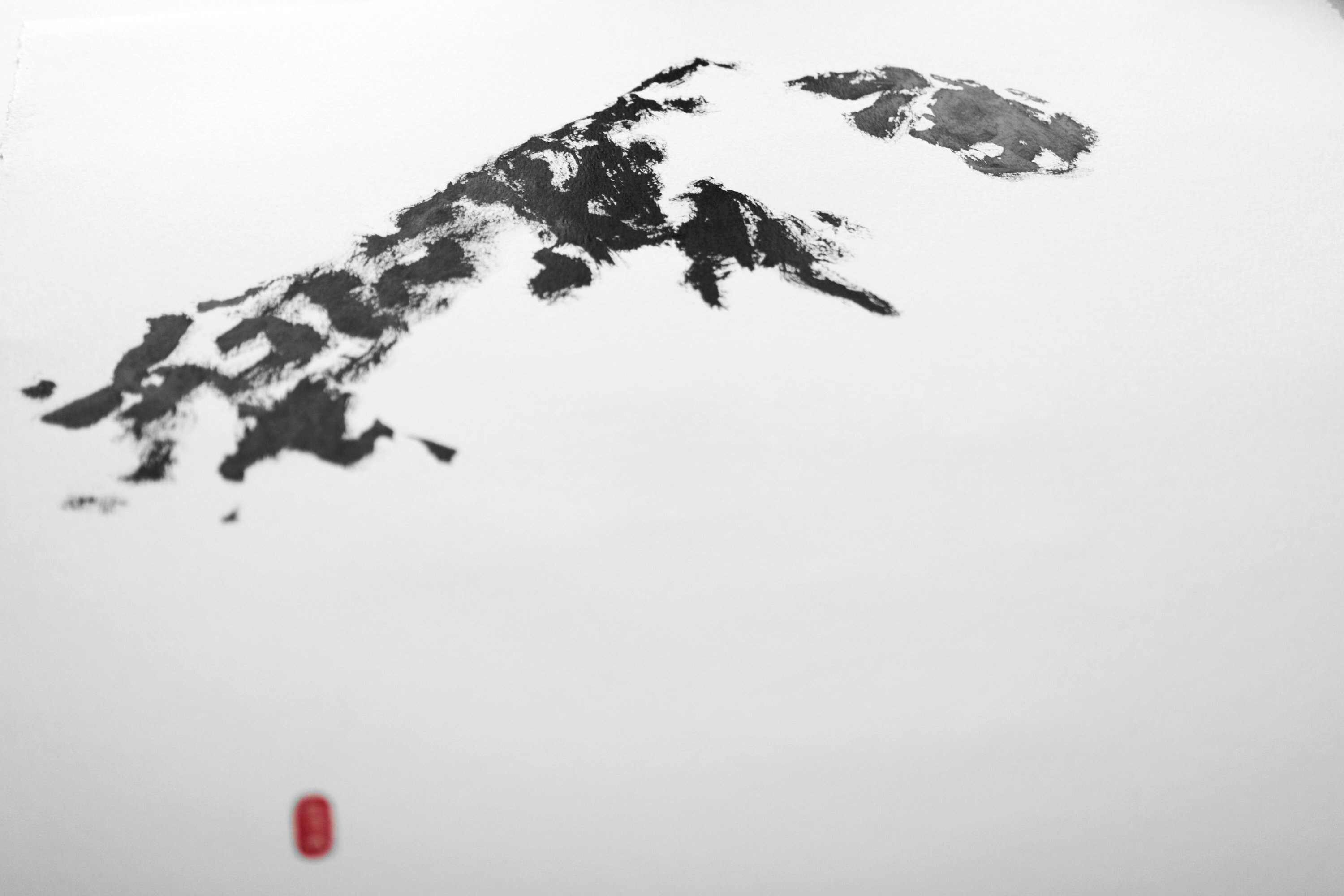 22x27 Inch Large Handmade Sumi Ink Landscape Painting - Etsy