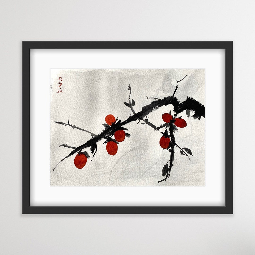 Red Berries Watercolor Painting Print, Original Watercolor Art Print - Etsy