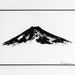 6x4 Inch Handmade Original Mount Fuji Painting /original Ink Painting ...