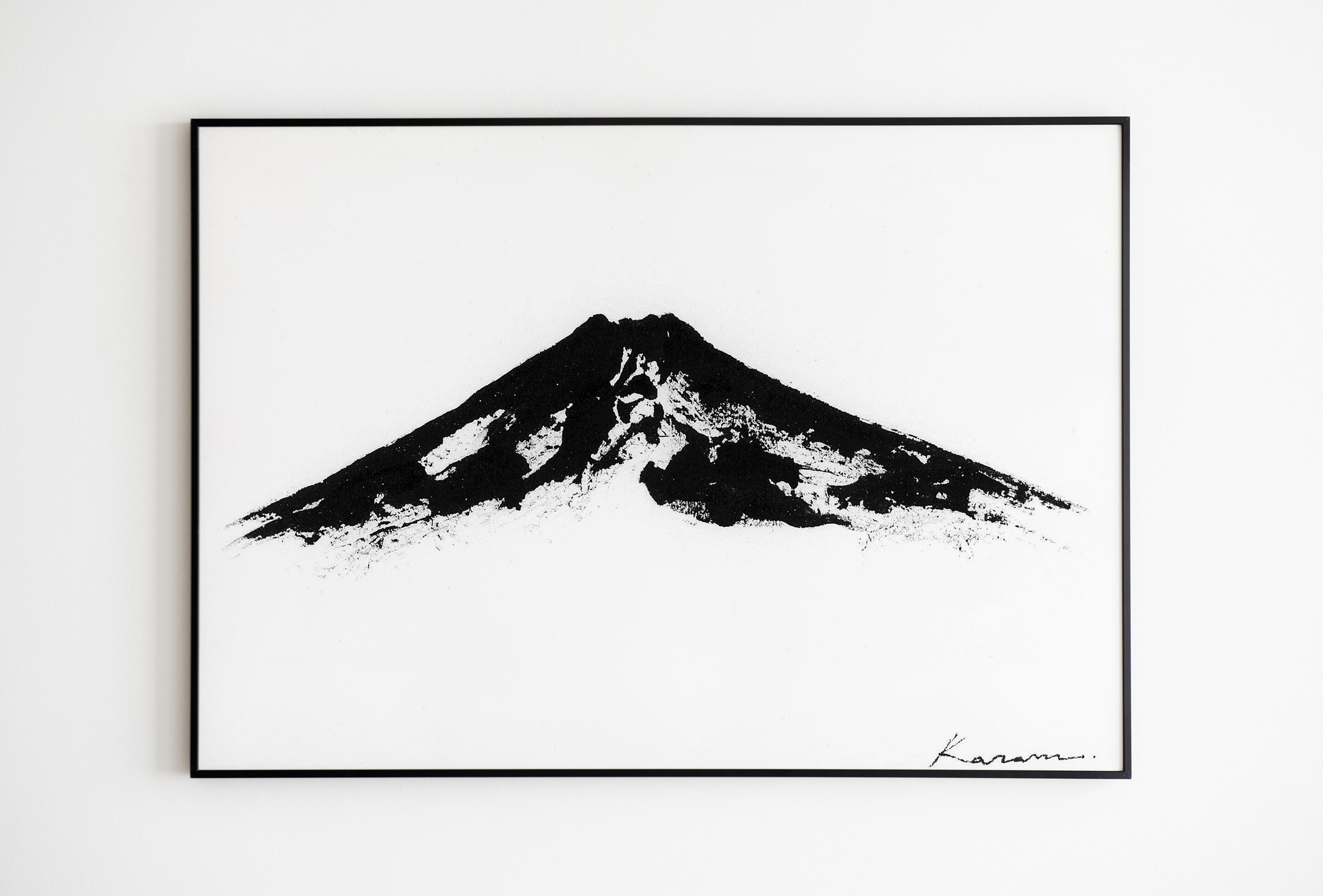 6x4 Inch Handmade Original Mount Fuji Painting /original Ink Painting ...