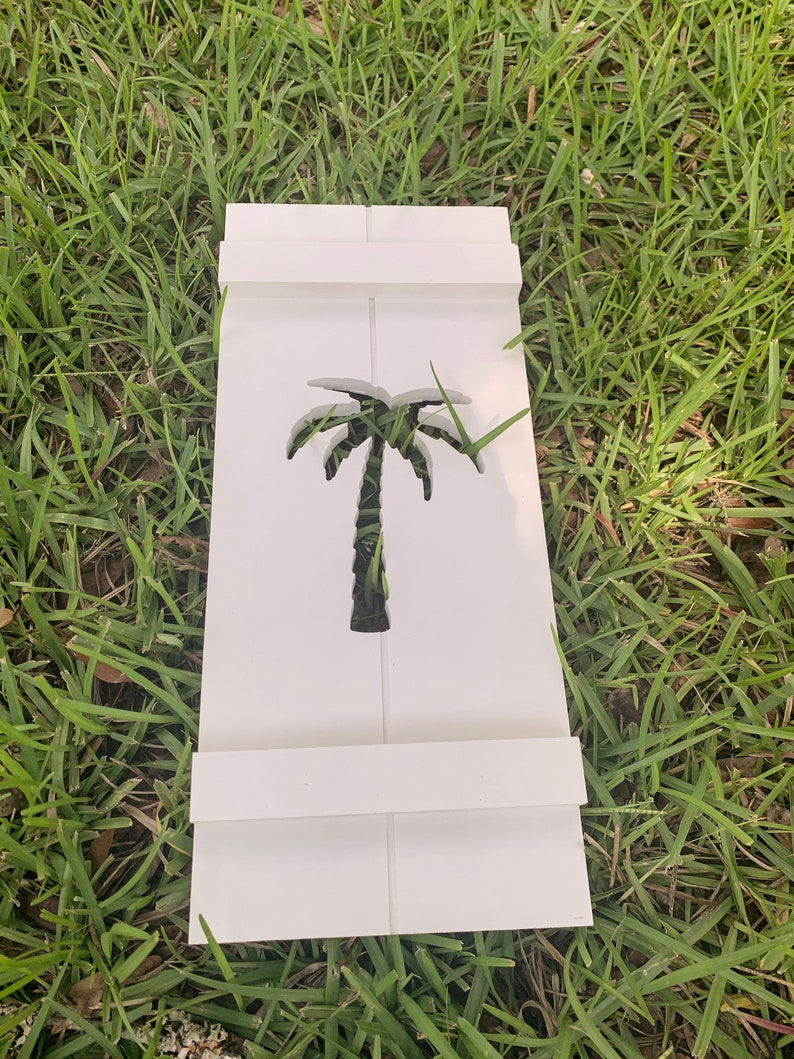PVC Outdoor Exterior Shutter Board and Batten Palm Tree - Etsy