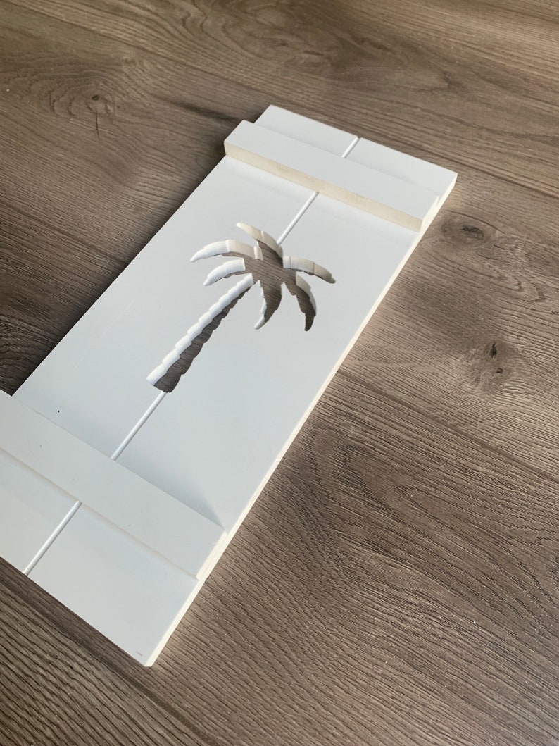 PVC Outdoor Exterior Shutter Board and Batten Palm Tree - Etsy