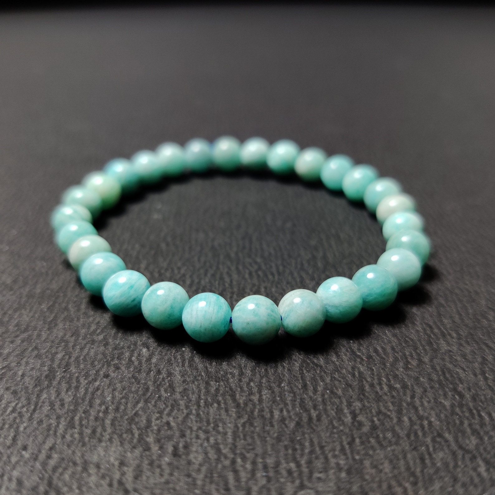 6mm Natural Blue Amazonite Bracelet Elasticated Bracelet - Etsy
