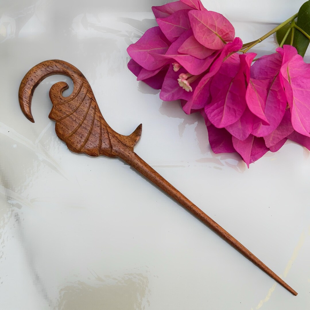 Wooden Wings Hand Carved Hair Stick ~ Birds Wood Hair Pin ~ Wooden Hair ...