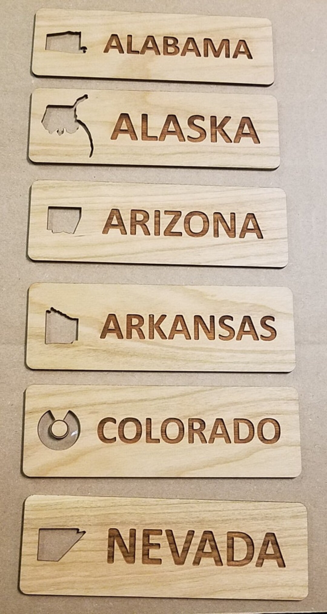 Engraved State Bookmarks quantity 20 FREE US SHIPPING - Etsy