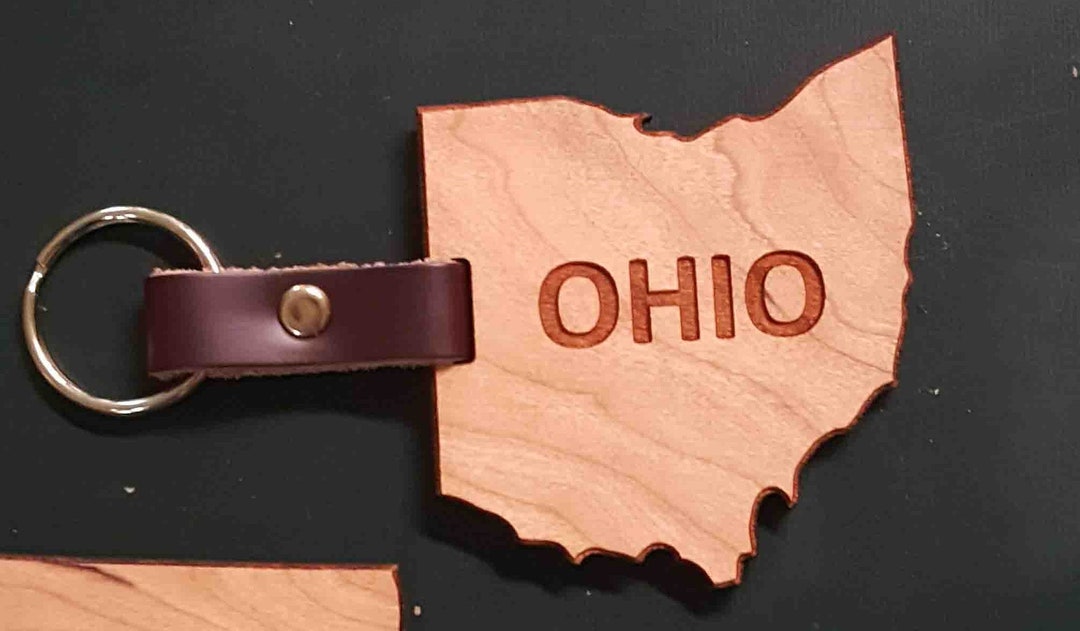 Free-shipping state Shaped Keychains Ohio to Wyoming all 50 States ...