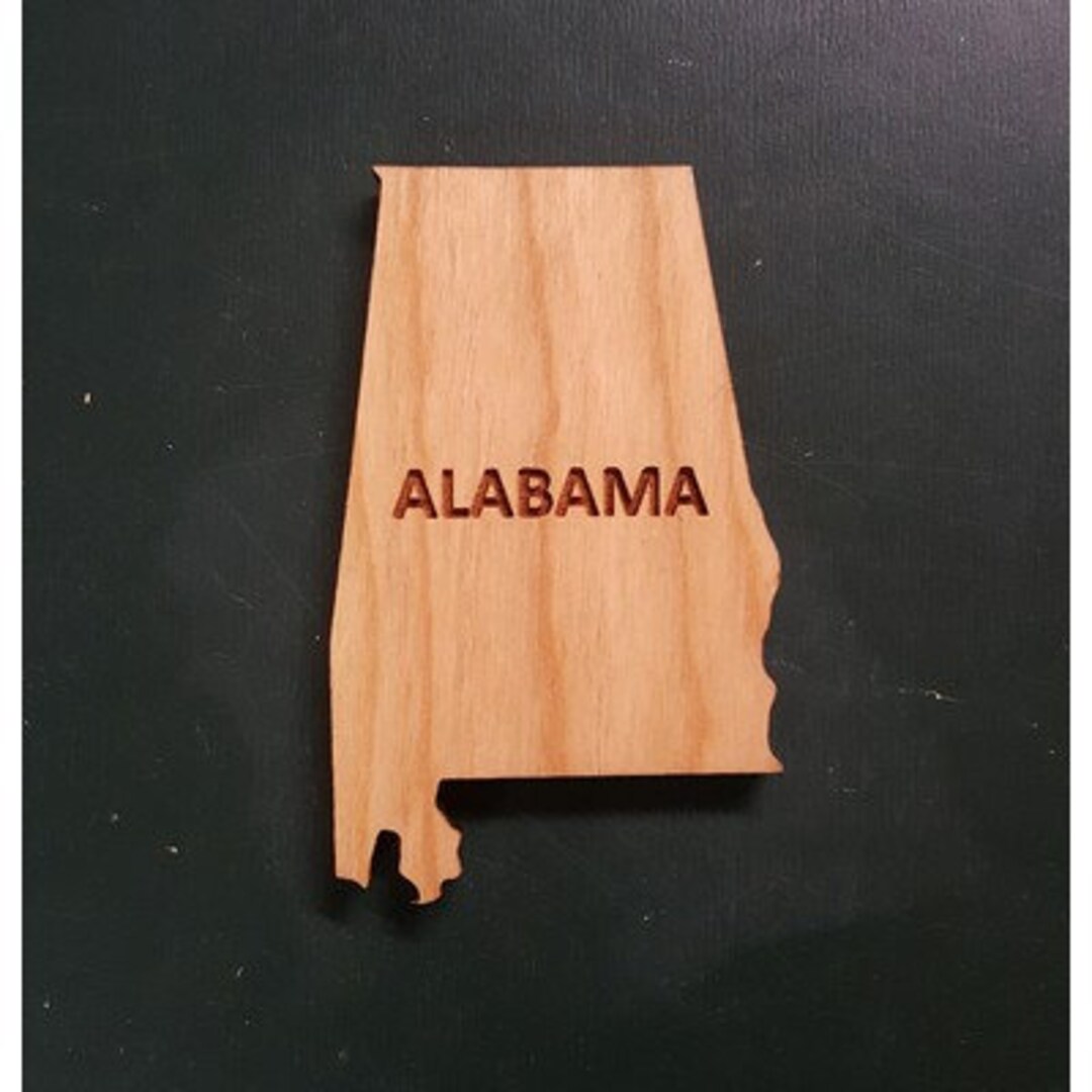 10 State Shaped Magnets Alabama to Georgia all 50 States Available FREE ...