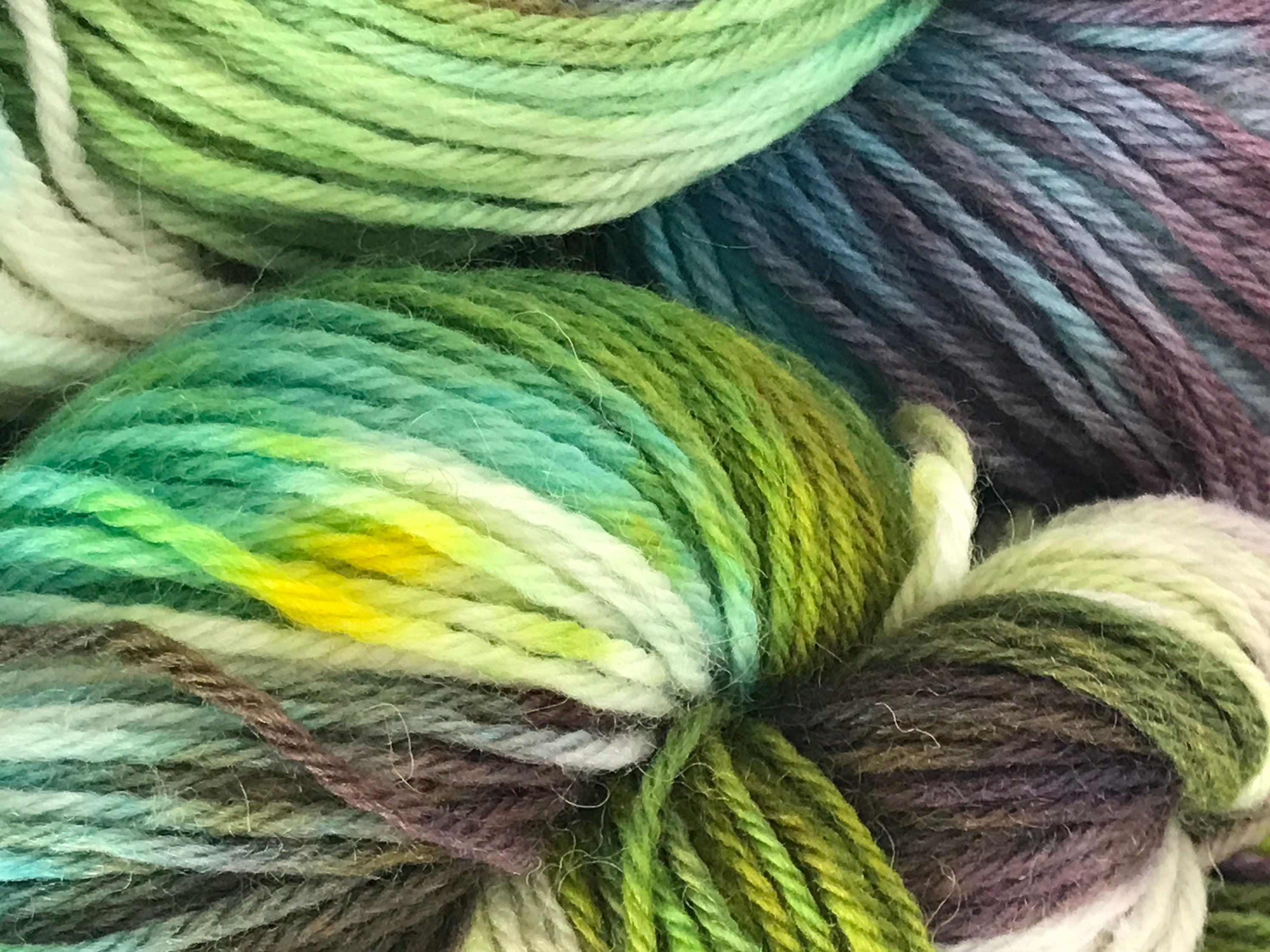 Multicolored hand dyed yarn Worsted Weight Name to be | Etsy