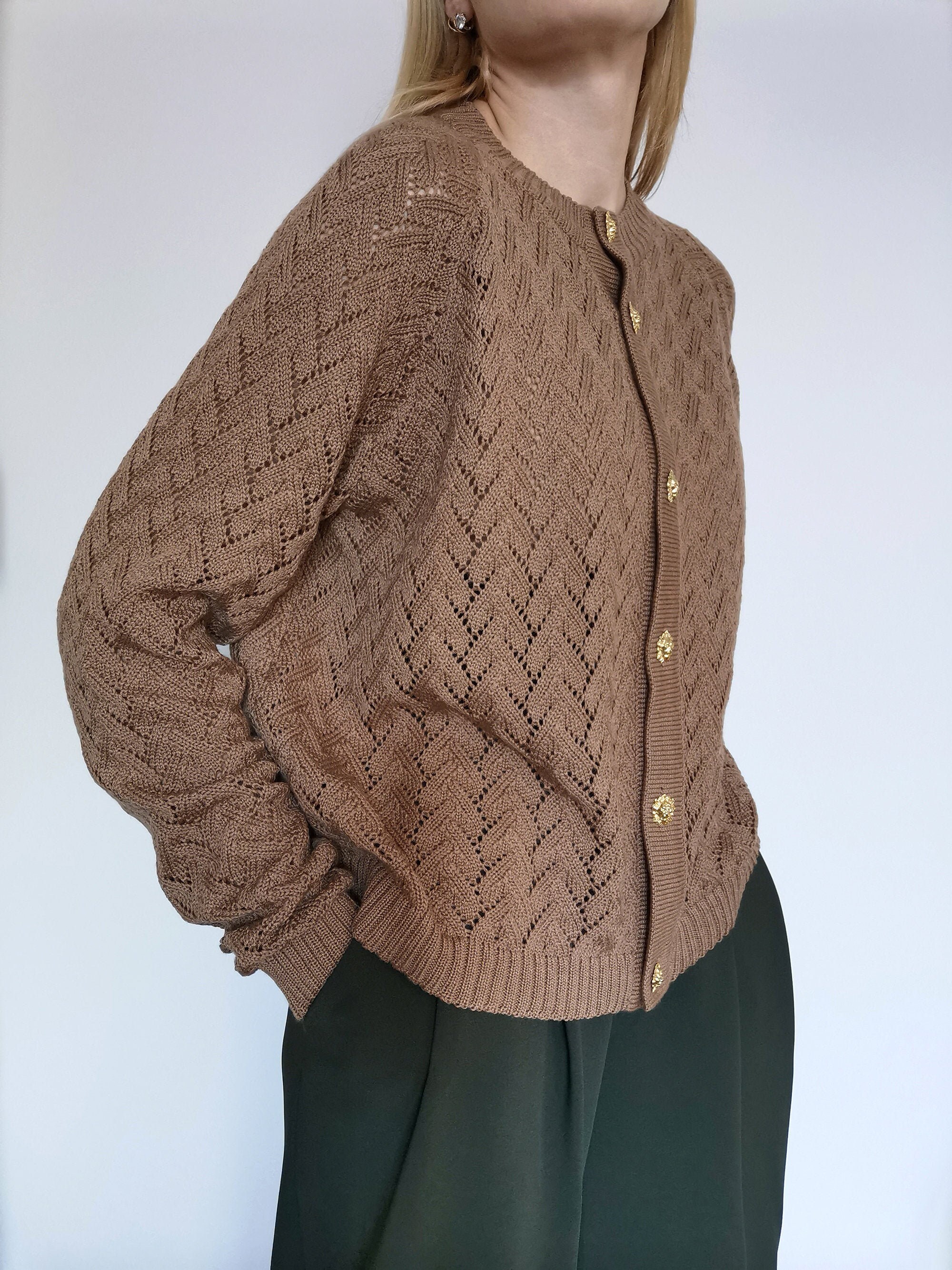 Wool Cardigan Natural Light Wool Cardigan Oversized - Etsy